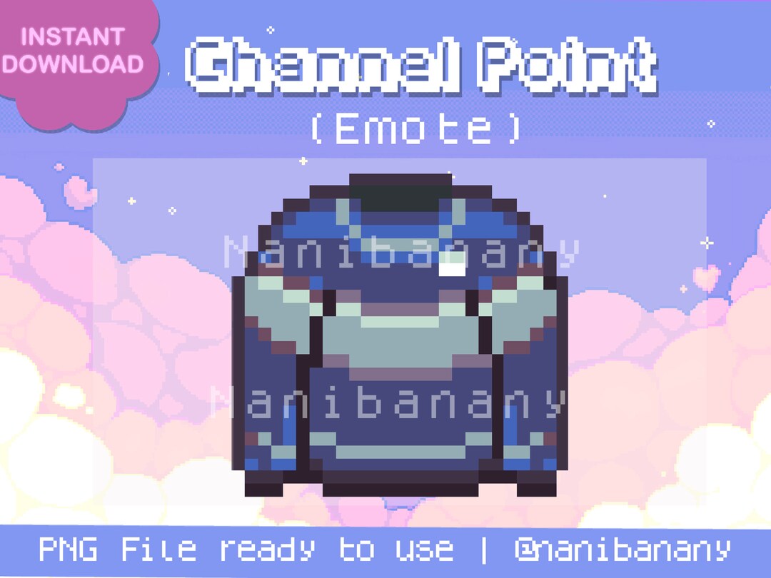 Pixel Blue Wizard Witch Eagle Sweater Channel Point Emote Icon for ...