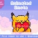 Pixel Pika Poke Hugging Valentine Red Heart Animated Emote for Discord ...