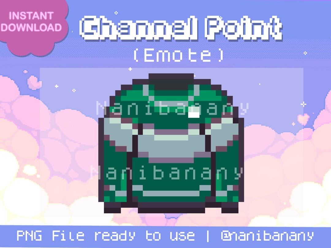 Pixel Green Wizard Witch Snake Sweater Channel Point Emote Icon for ...