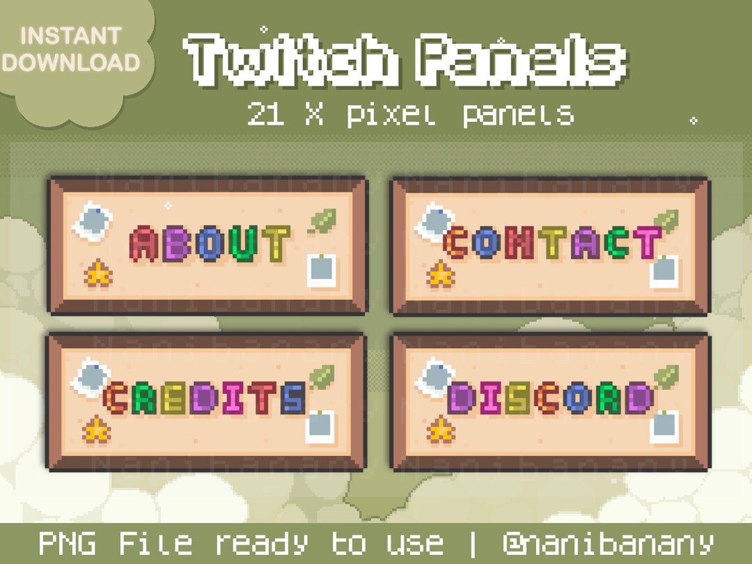 21 Cozy Board Office Gamer Theme Panels for Twitch Streamers / Cozy ...