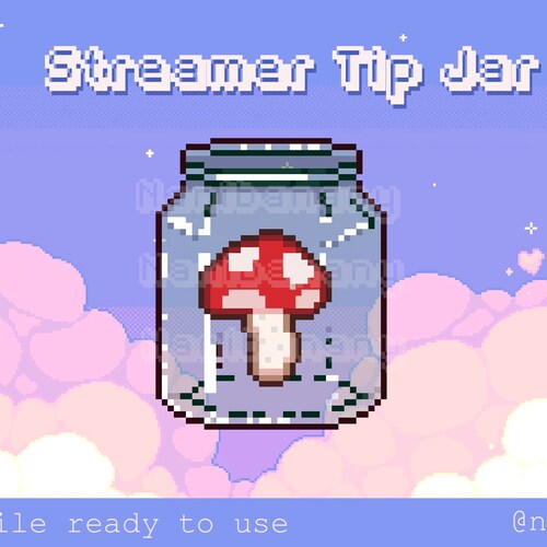 Diamond Heart Tip Jar Hype Jar Bit for Twitch Youtube Streamer - Etsy