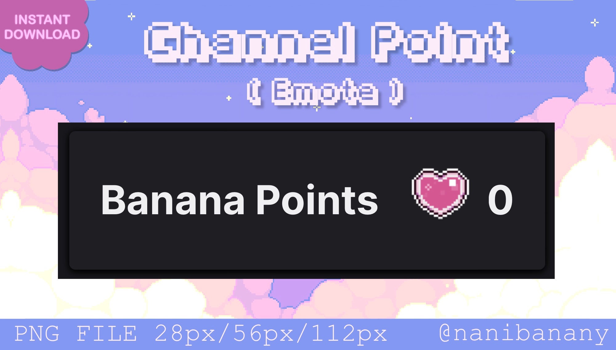 Pixel Pink Glass Heart Channel Point Emote for Twitch Youtube - Etsy
