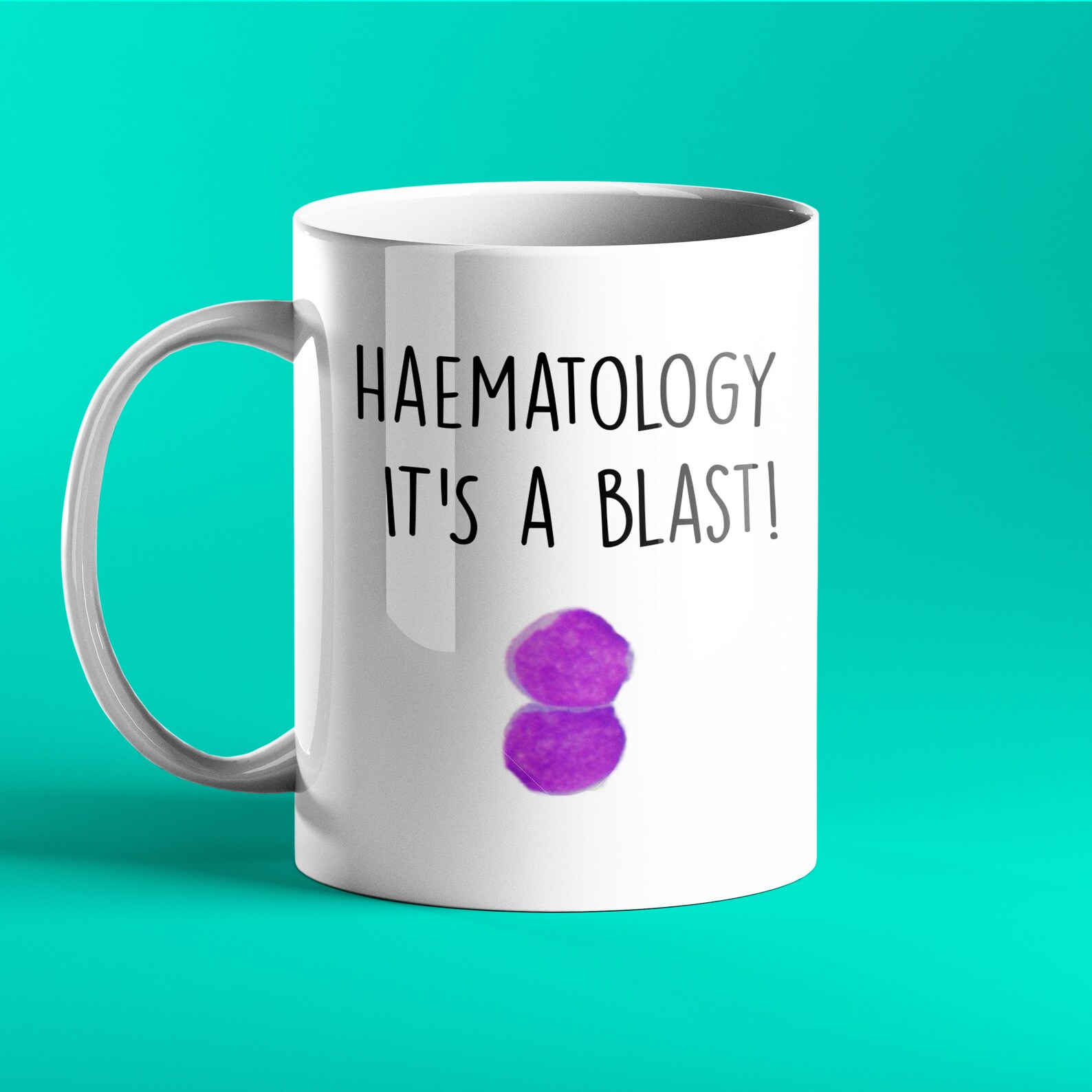 FUNNY PERSONALISED MUG - Haematology It's a Blast - Gift for ...