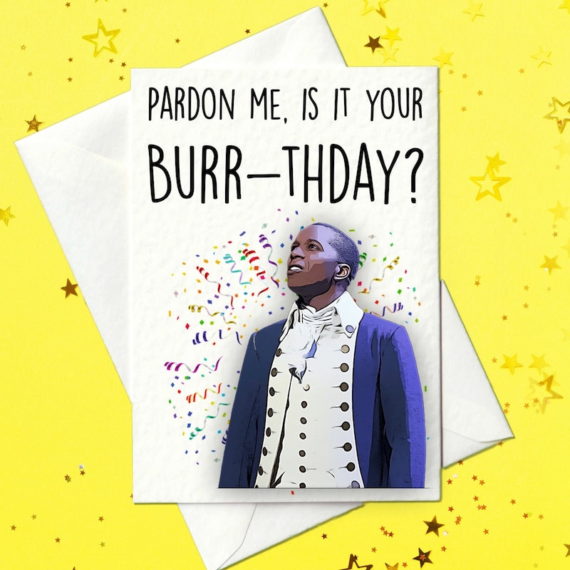 Birthday Hamilton Card - Etsy