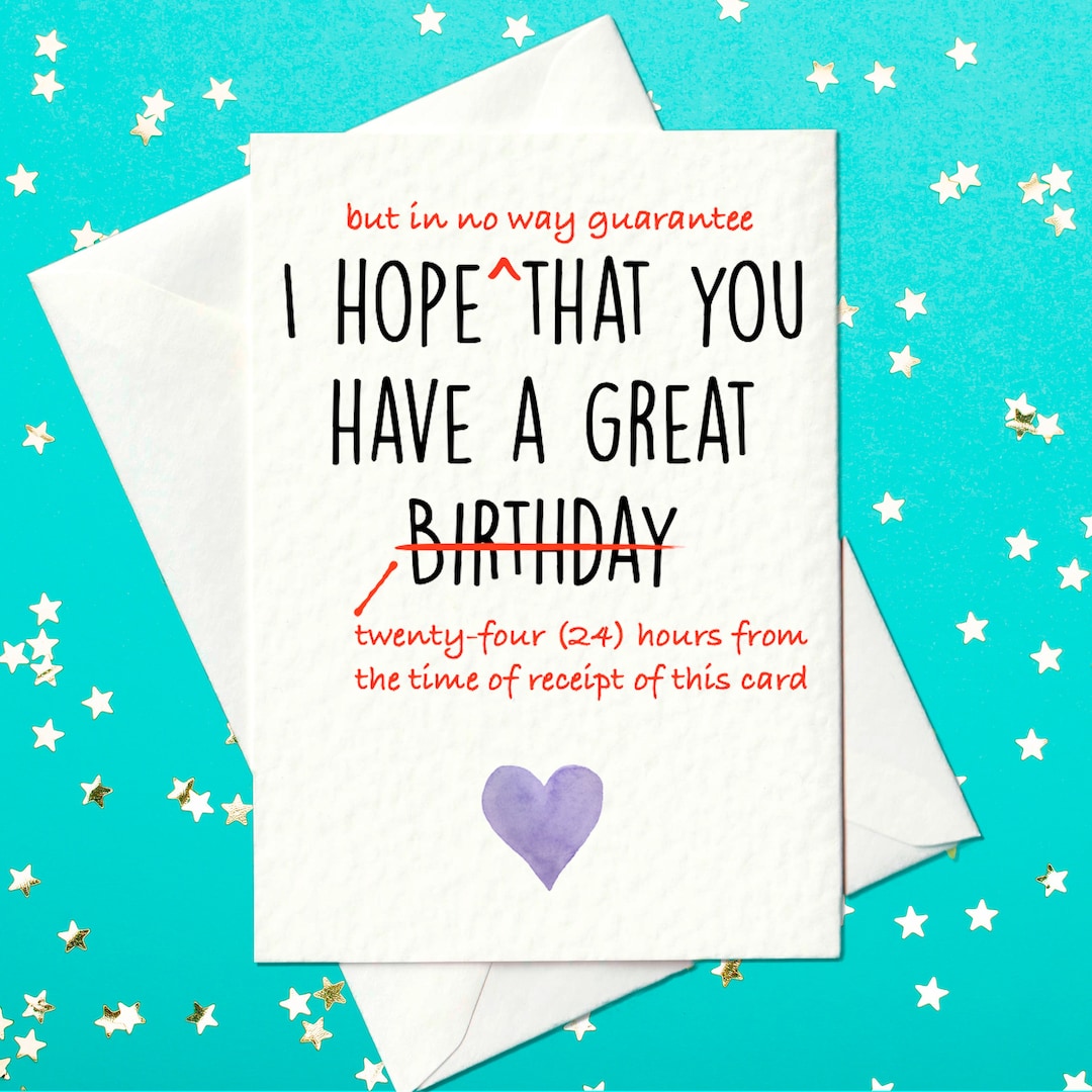 Birthday Card for Solicitor / Lawyer - Funny Legal Birthday Card (A6 ...