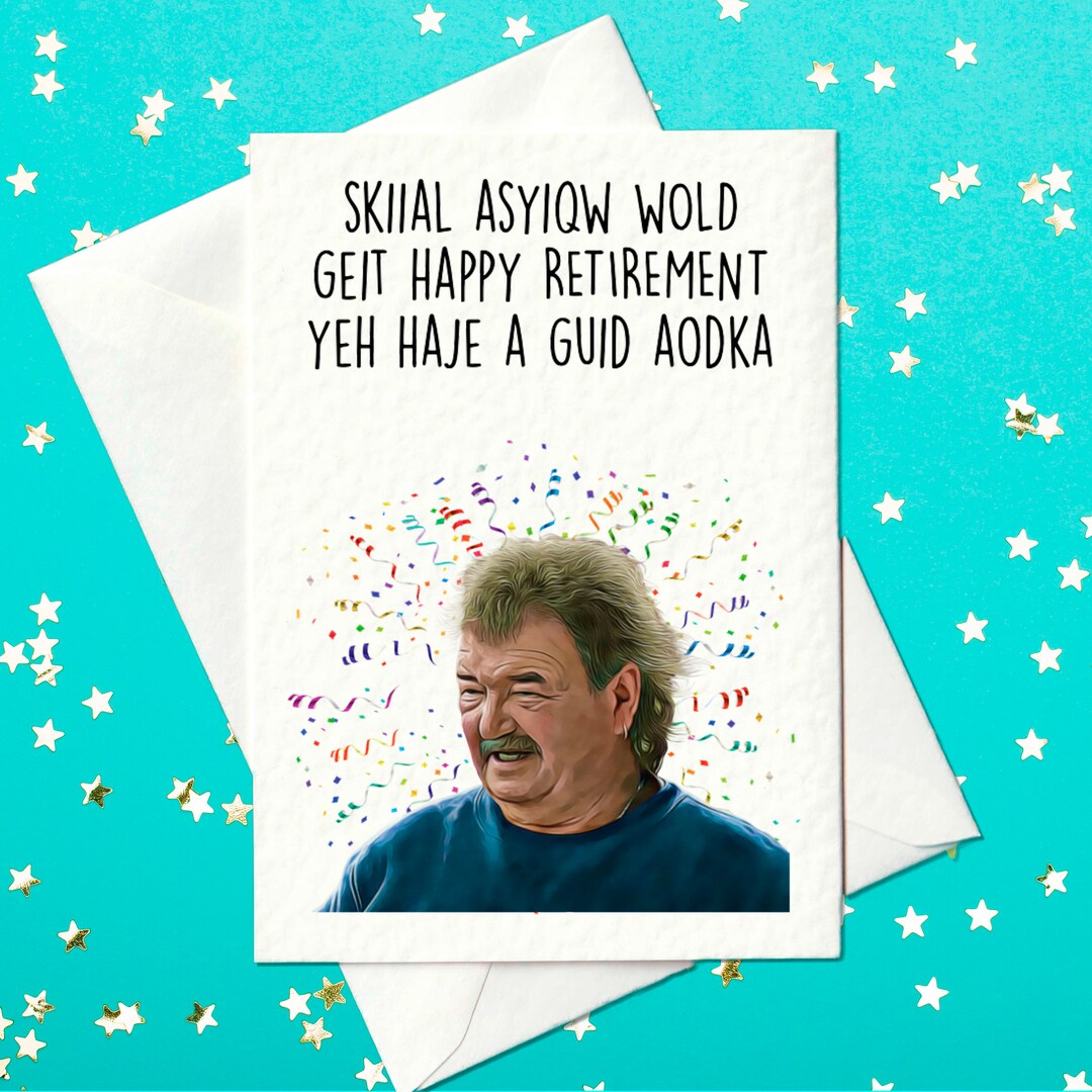 Funny Clarkson's Farm Retirement Card - Gerald Funny Retirement Card ...