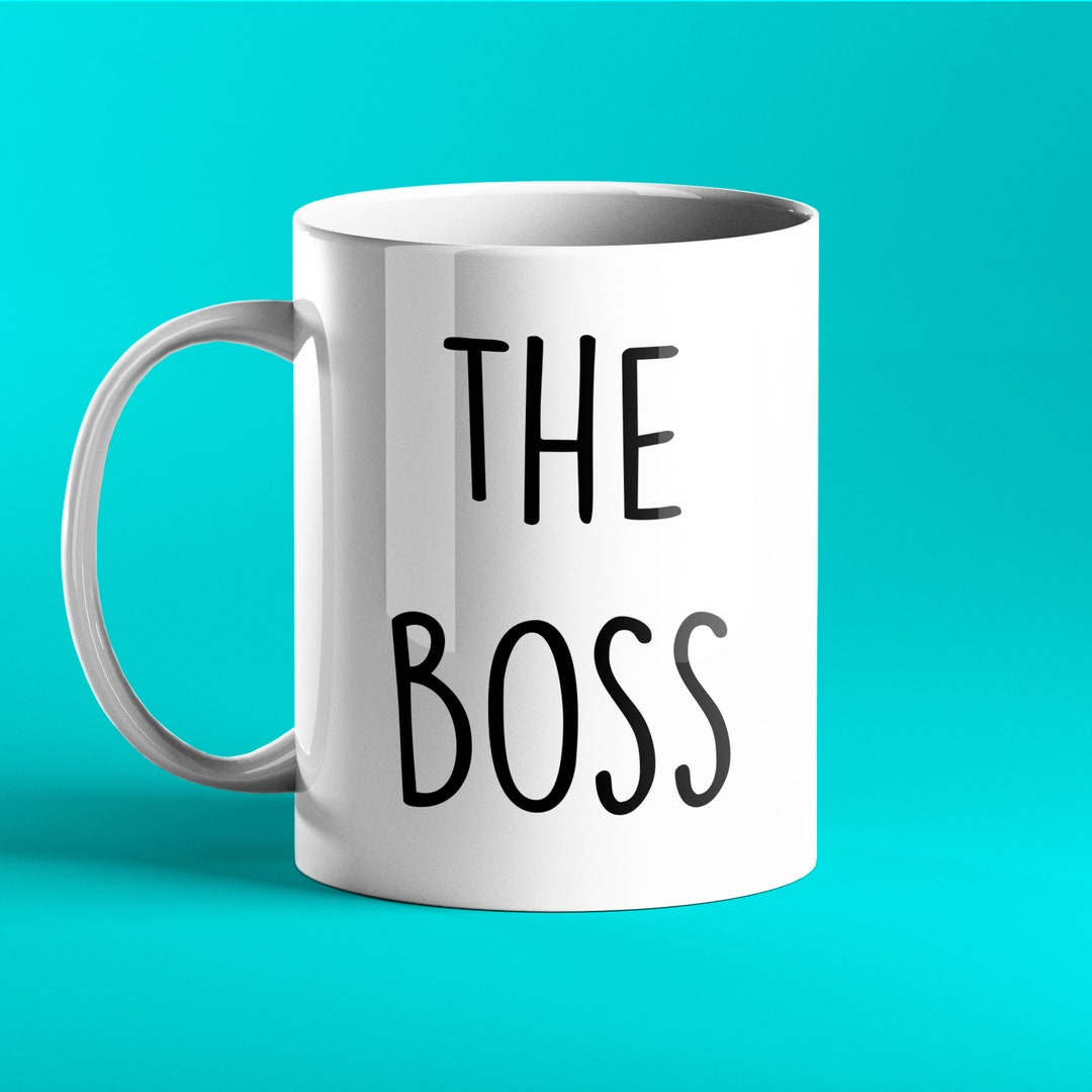 FUNNY PERSONALISED MUG - the Boss – gift Mug for Work Boss - Etsy
