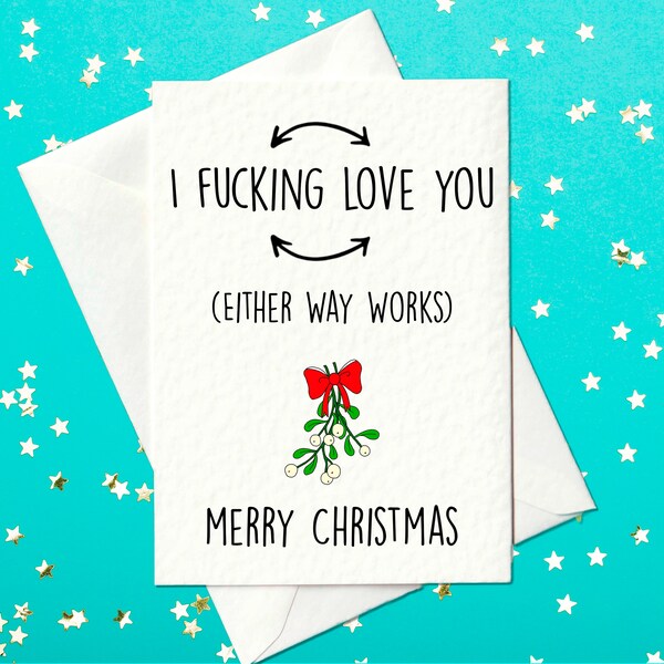 Love Christmas Card Etsy