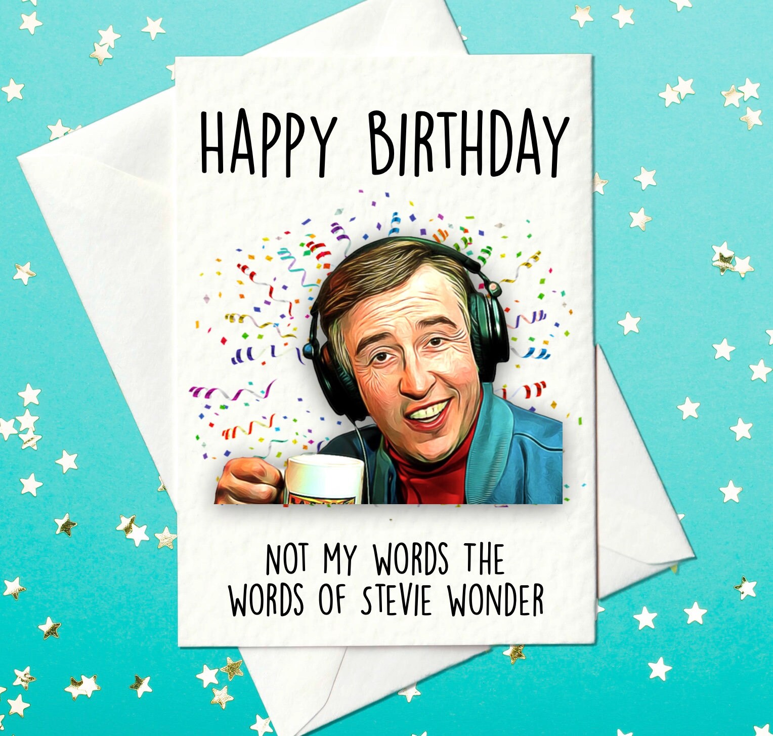 Alan Partridge Happy Birthday Not My Words the Words of - Etsy UK