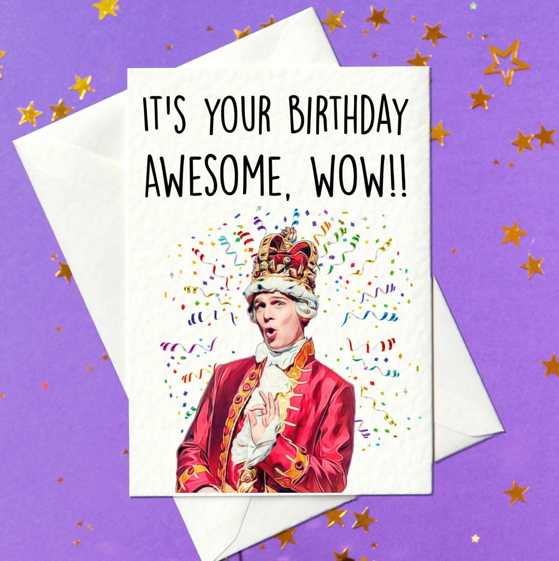 PRINT AT HOME It's Your Birthday Awesome Wow Hamilton - Etsy