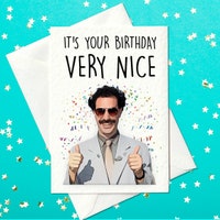 Borat Card, Funny Greeting Card, Borat Birthday Card - Etsy