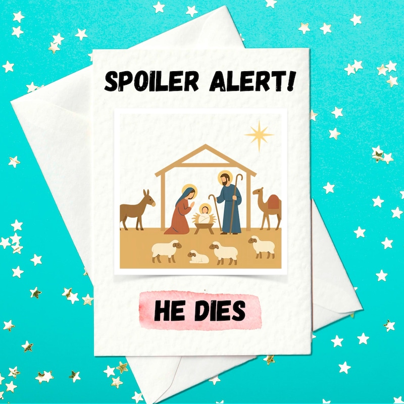 He Dies Card - Etsy UK