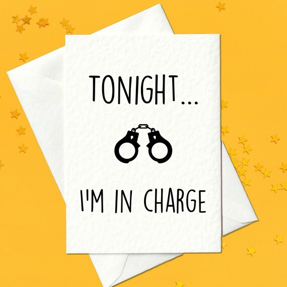 FUNNY BIRTHDAY CARD Tonight....i'm in Charge. Funny - Etsy
