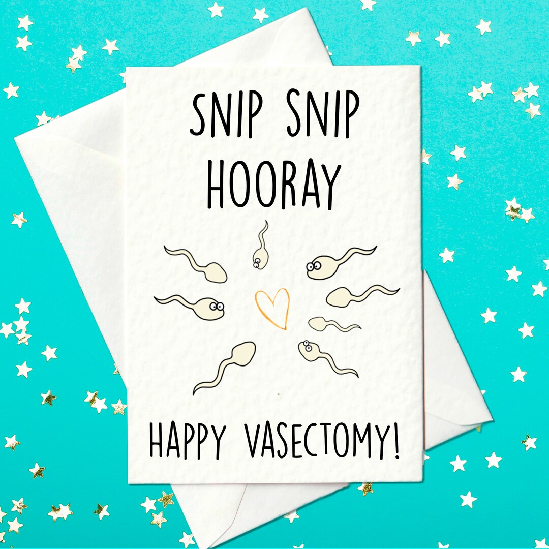 Snip Snip - Hooray - Happy Vasectomy Card (A6) - Etsy