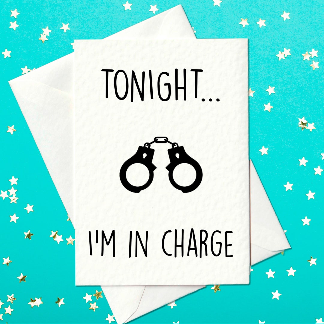 Funny Kinky Birthday Card – Tonight I'm in Charge - Etsy