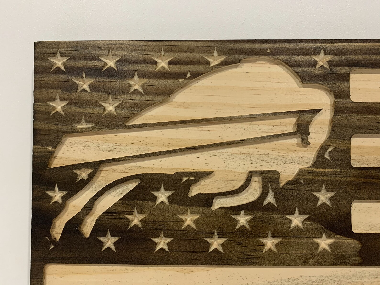 Buffalo Bills Wood American Flag Sign - Etsy