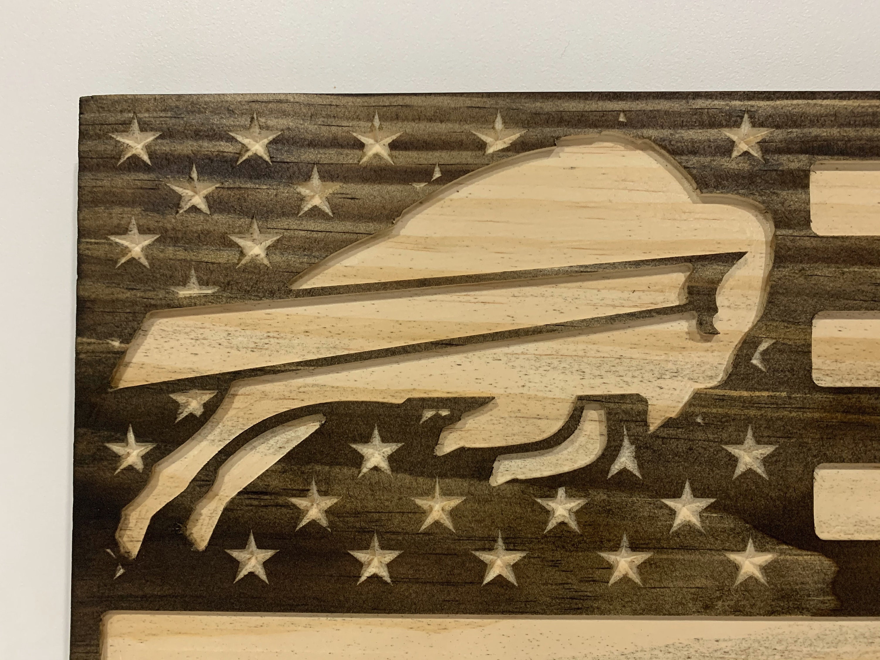 Los Angeles Rams Alternate Logo Wood American Flag - Etsy