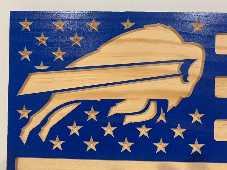 Buffalo Bills Wood American Flag Sign - Etsy