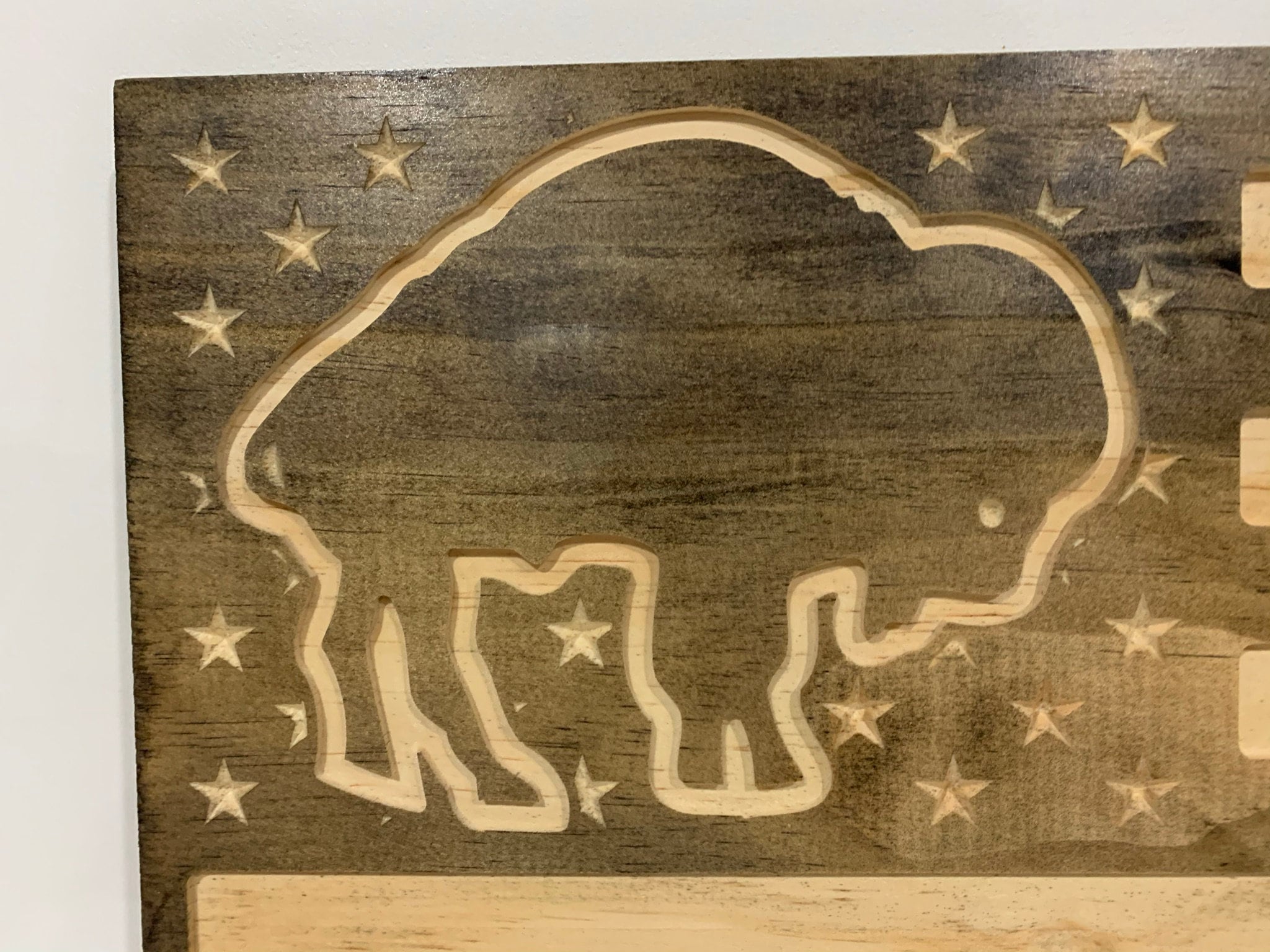 Buffalo Bills Retro Wood American Flag Sign - Etsy