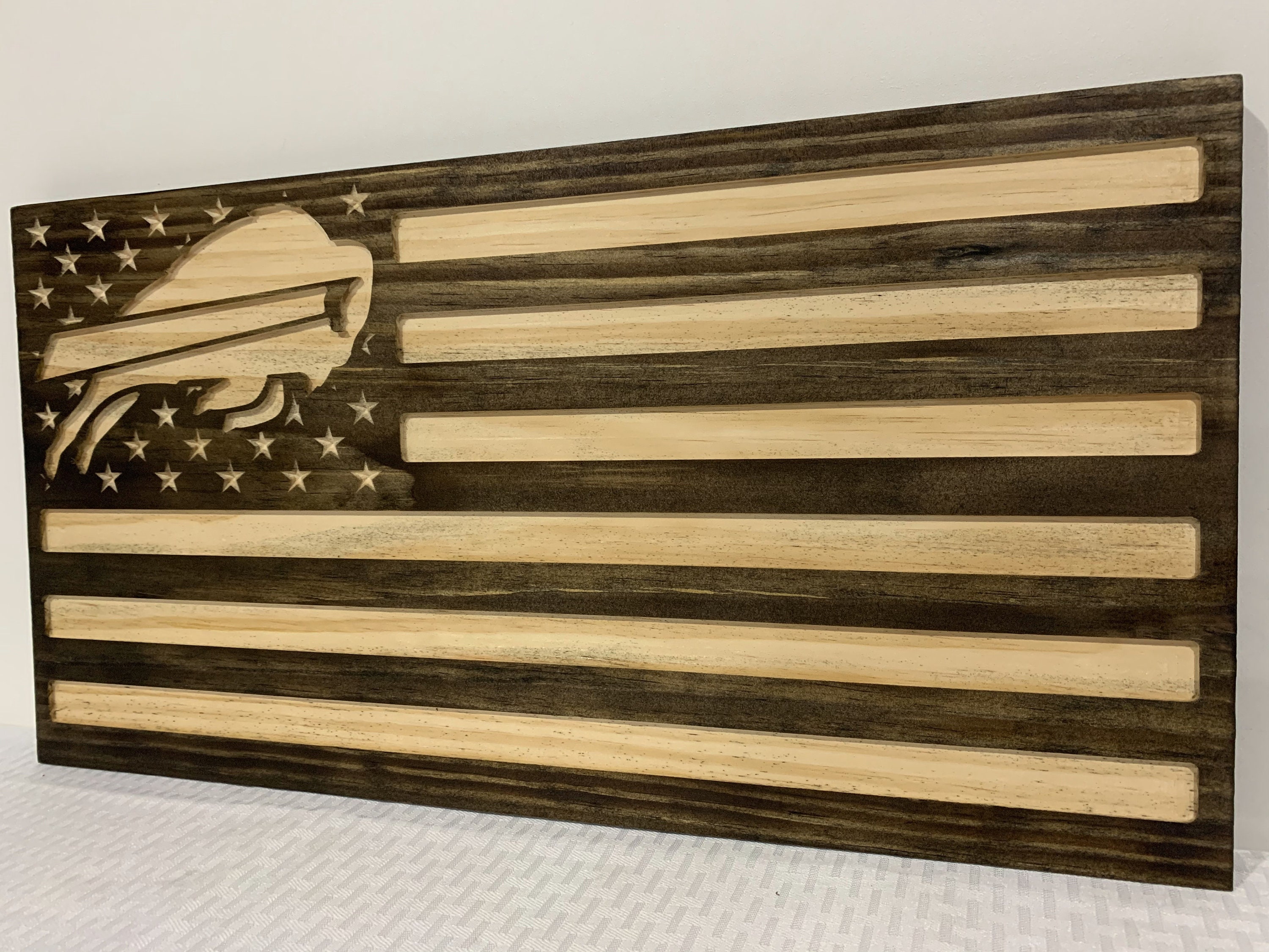 Green Bay Packers Wood American Flag Sign | Etsy
