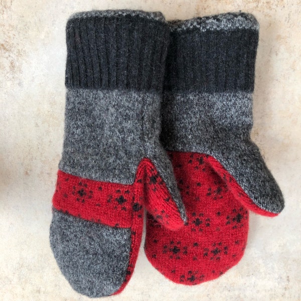Red Mittens - Etsy