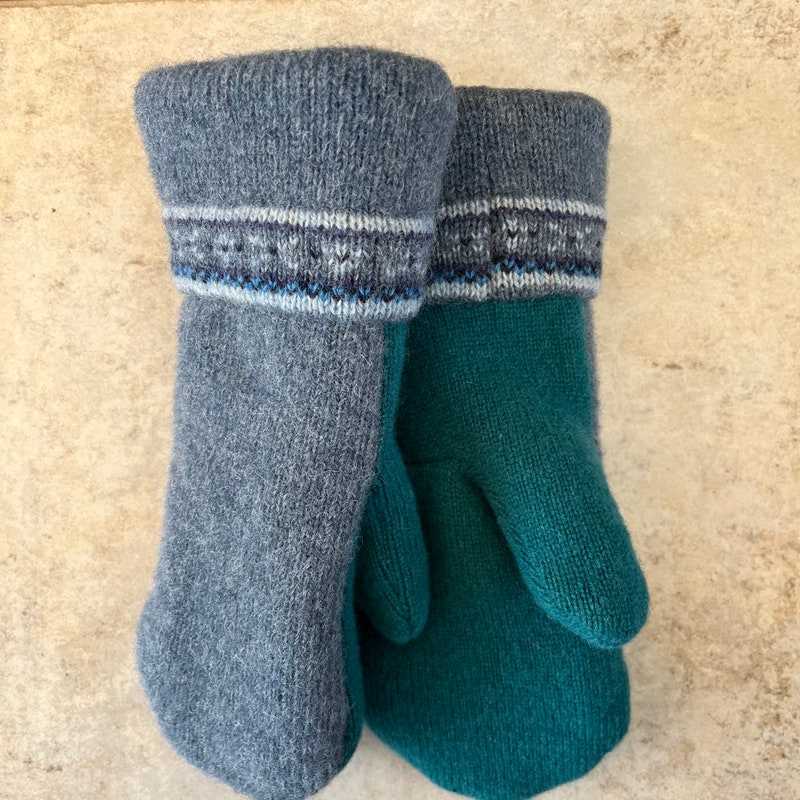 Recycled Wool Mittens - Etsy