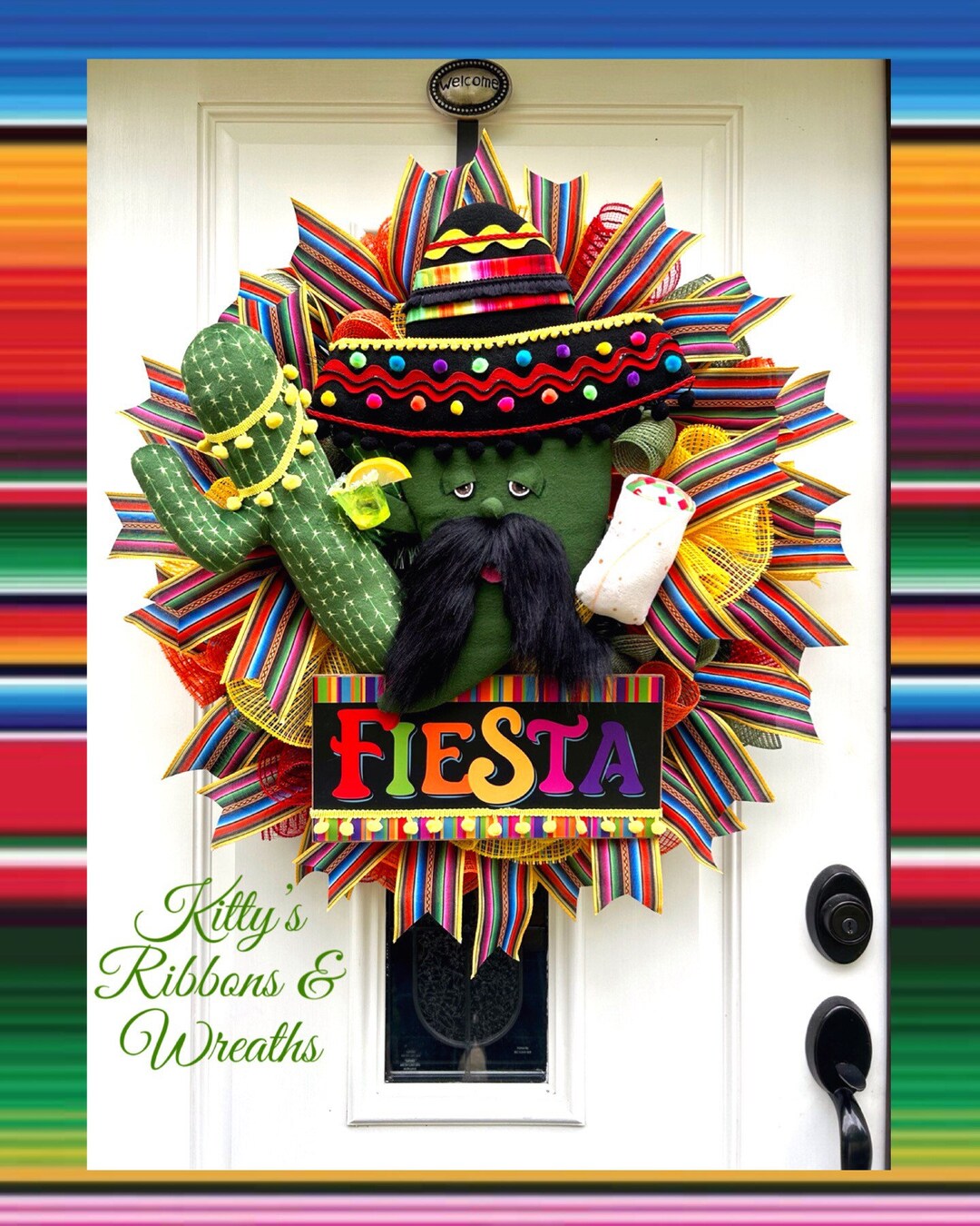 Cinco De Mayo Wreath, Fiesta Wreath, Taco Tuesday Wreath, Taco Party ...