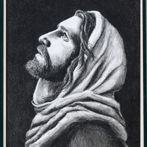Jesus Christ Portrait Line Art - Etsy Canada