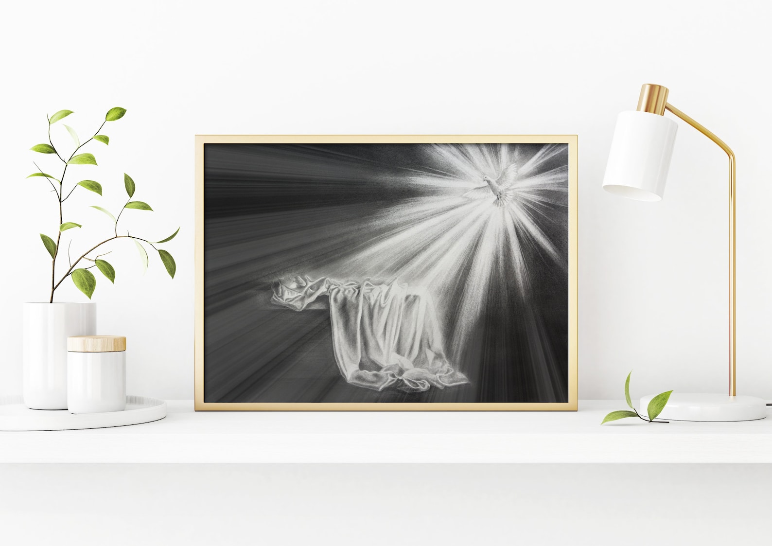 He is Risen Painting Poster Easter Wall Art Easter Wall - Etsy