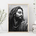 Jesus Christ Drawing Poster, Jesus Wall Art, Christ Portrait Wall Art ...