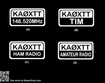 Ham Radio Call Sign | Etsy