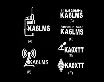 Ham Radio Call Sign Decal - Etsy