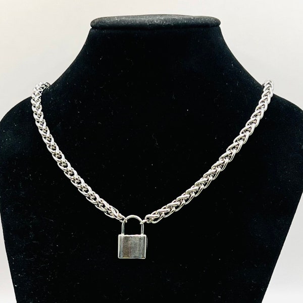 Padlock Necklace - Etsy