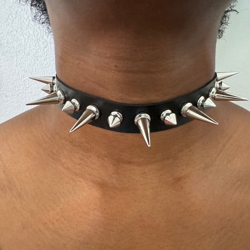 Spiked Choker - Etsy