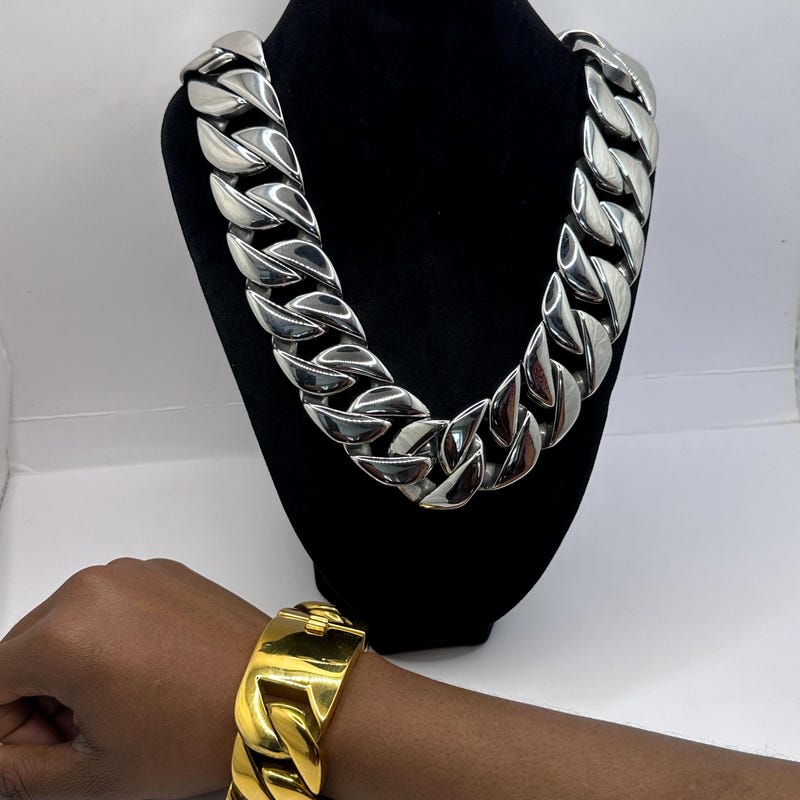 Heavy Silver Chain - Etsy