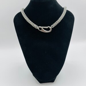 Chunky Persian Chainmail Link Chain Necklace Carabiner - Etsy