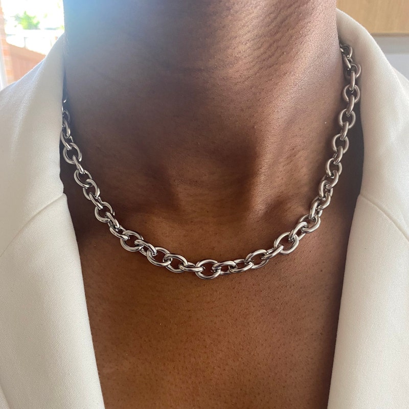 Big Chain Necklace - Etsy