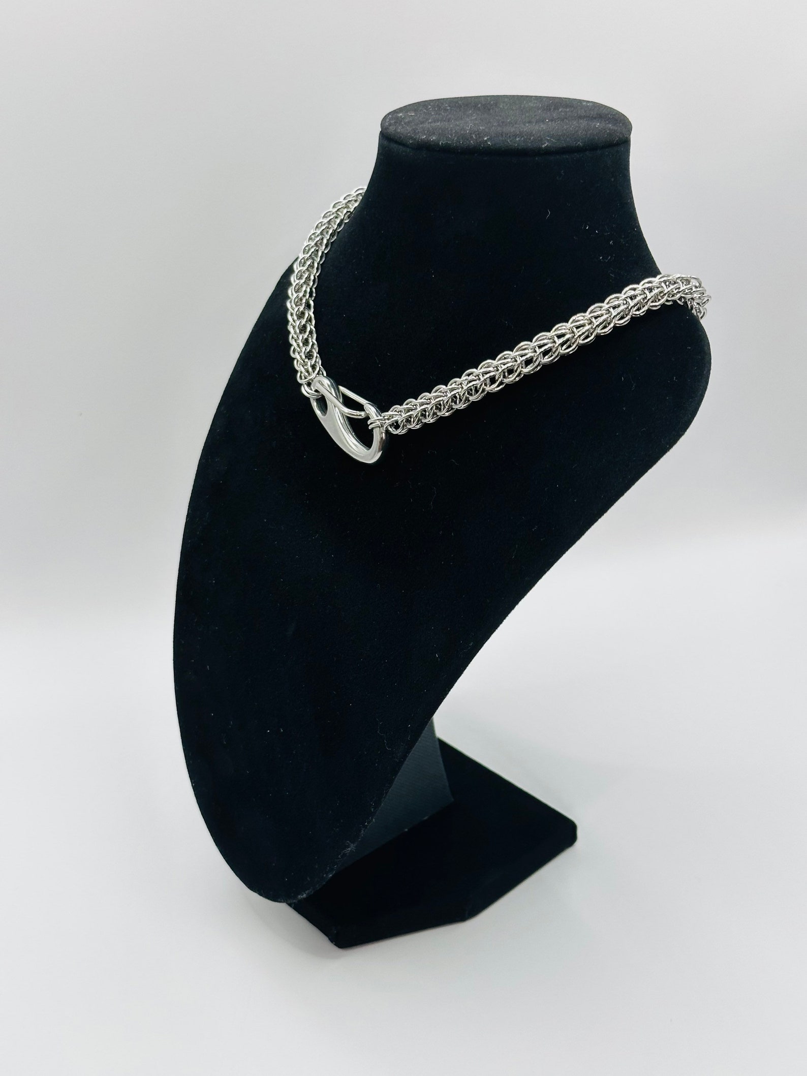 Chunky Persian Chainmail Link Chain Necklace Carabiner - Etsy