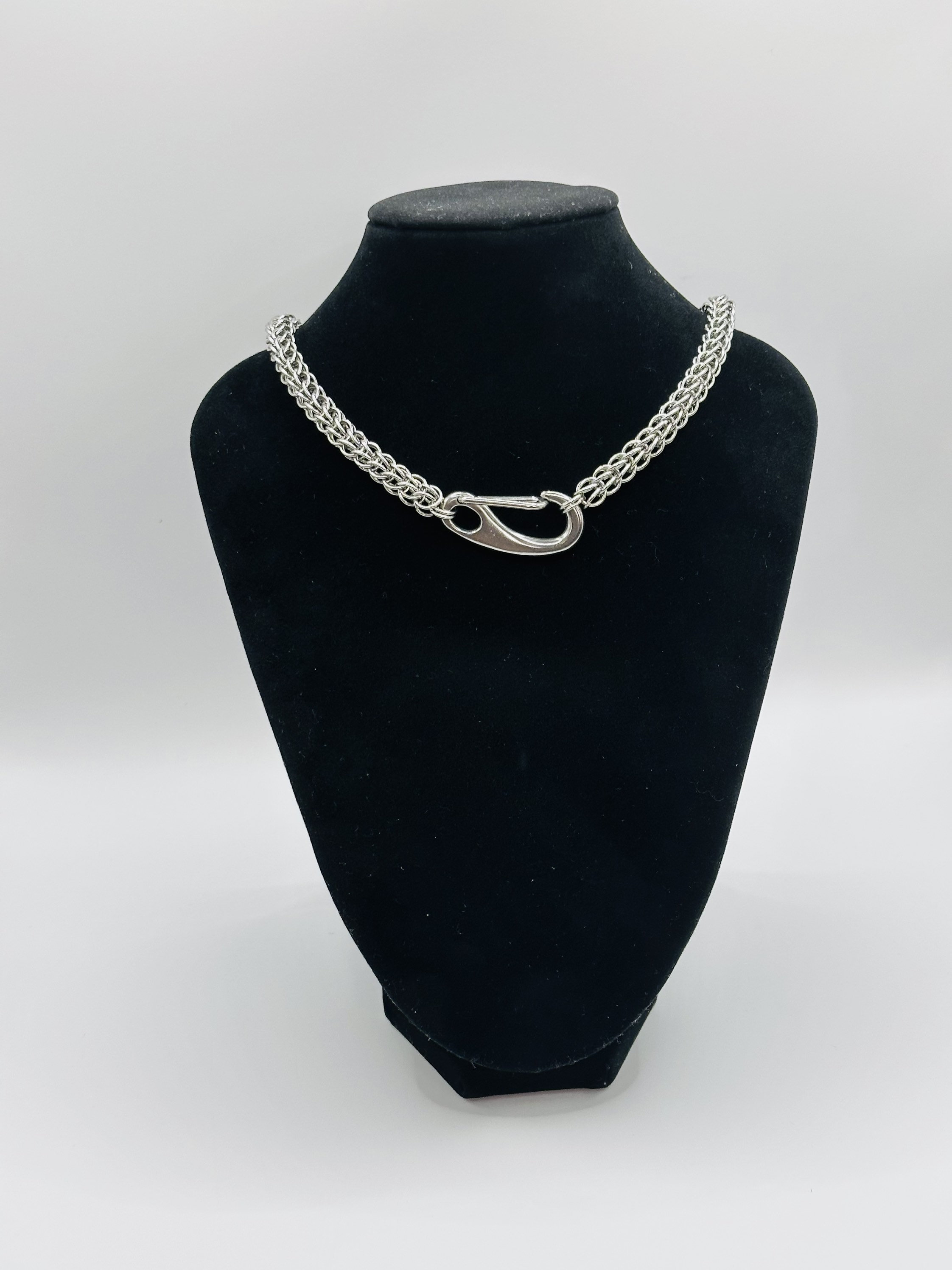 Chunky Persian Chainmail Link Chain Necklace Carabiner - Etsy