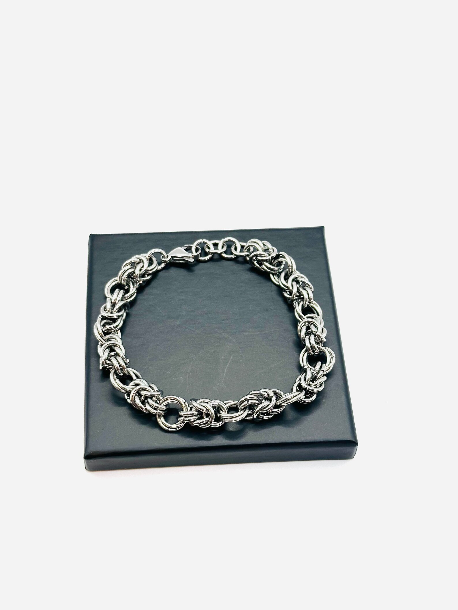 Byzantine Chunky Mobius Chainmail Bracelet Stainless Steel - Etsy