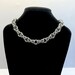 Chunky Mobius Byzantine Necklace, Chainmail Spiral Necklace, Stainless ...