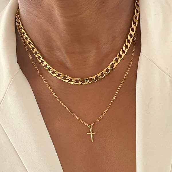 Cuban Chain With Cross - Etsy