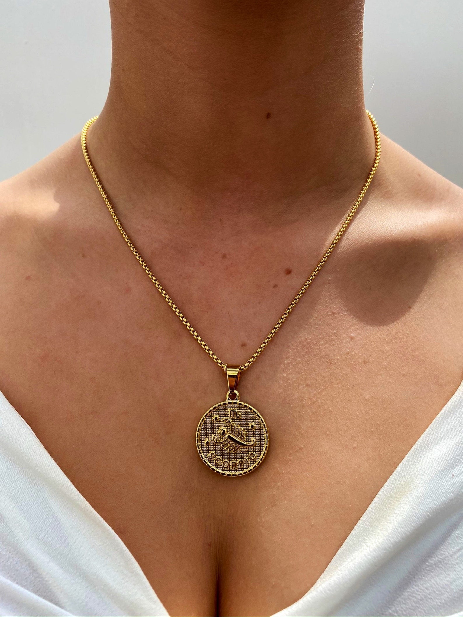 Zodiac Necklace Birth Star Sign Necklace Stainless Steel | Etsy UK