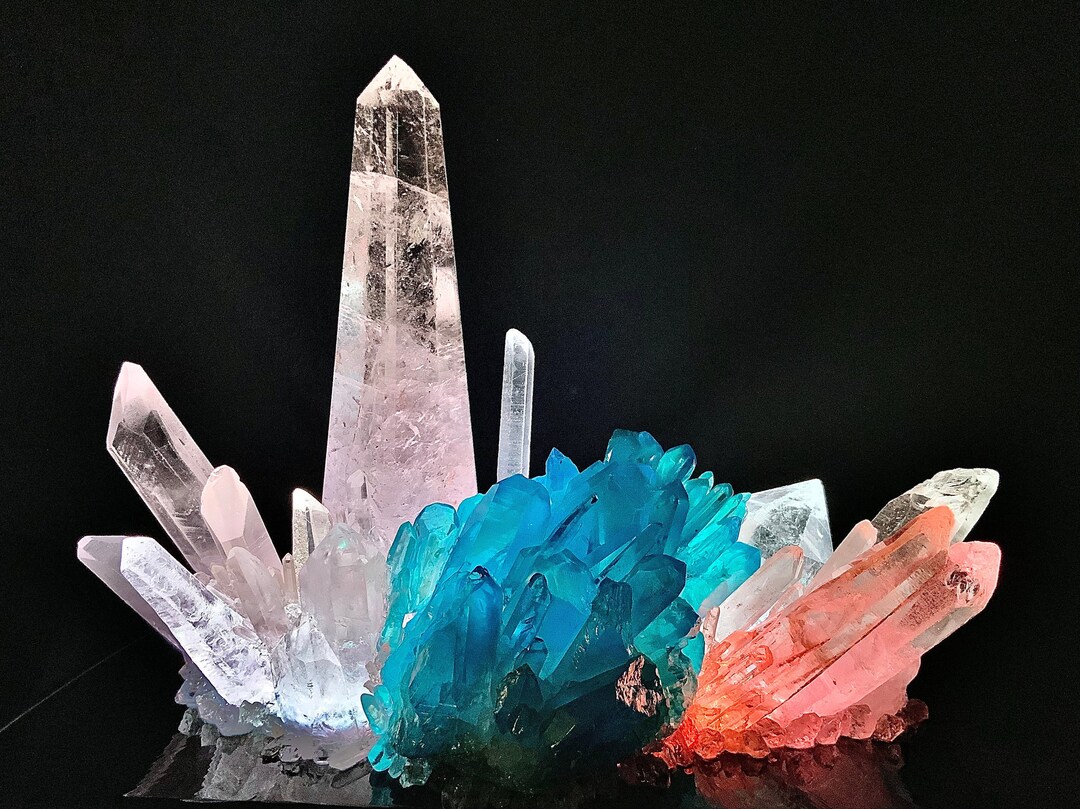 QUARTZ NIGHT LAMP, Enchanted, See Pics and Video - Etsy