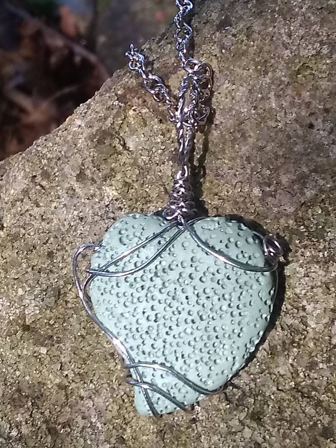 Green Lava Heart - Etsy