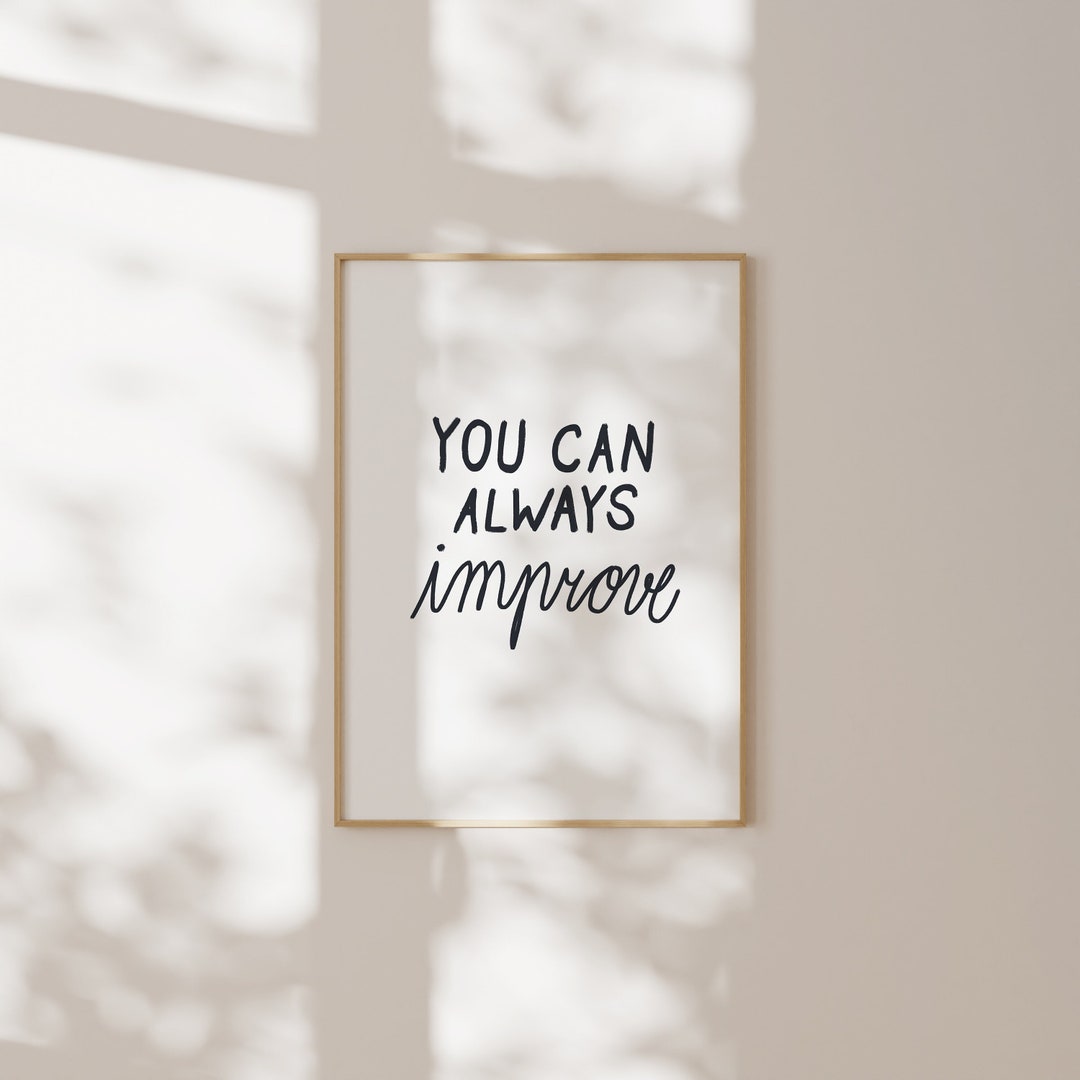 You Can Always Improve Print Printable Wall Art Growth Mindset Poster ...