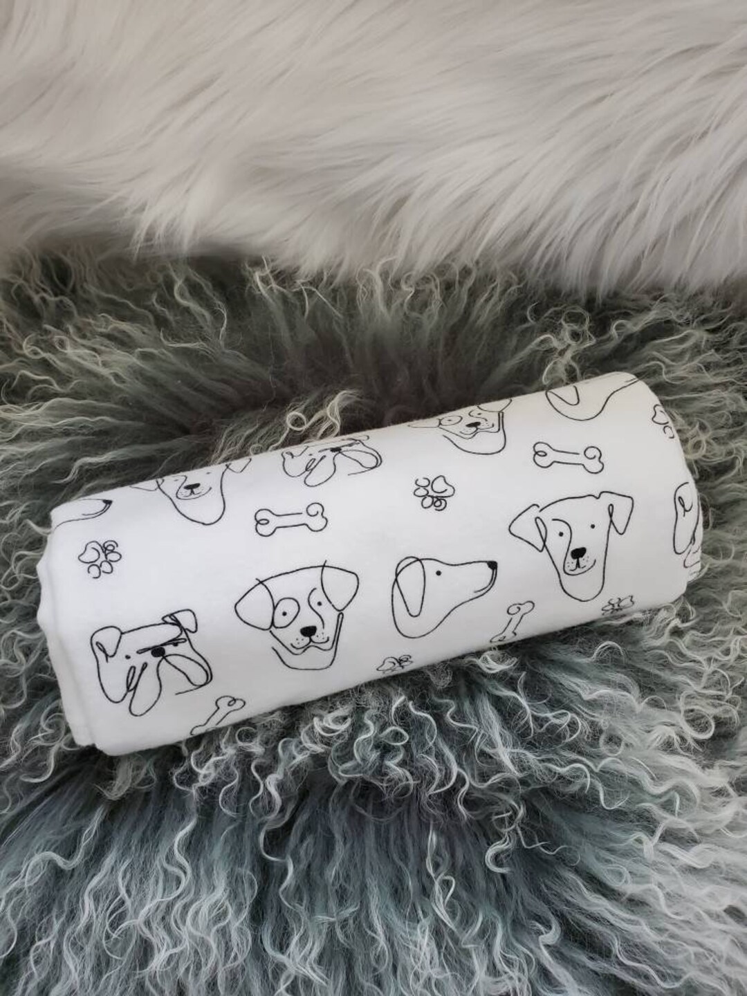 Puppy Dog Receiving Blanket, Dog Swaddle, Puppy Baby Swaddle, Baby ...