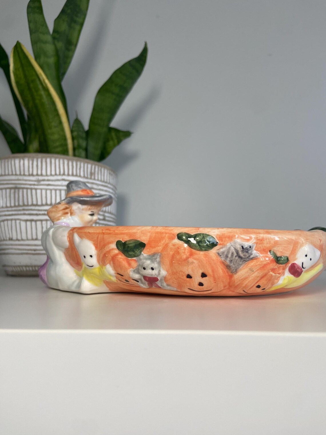 Retro 90s Halloween Pumpkin Candy Dish - Etsy