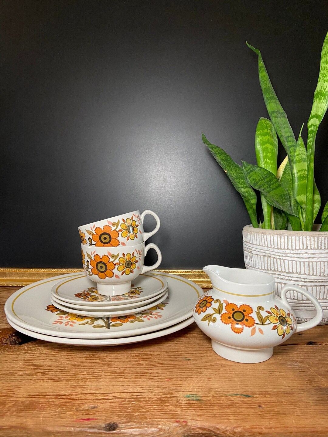 Vintage, 1960s, Ridgeway, Ironstone, England, Harvest Gold, Dinner ...