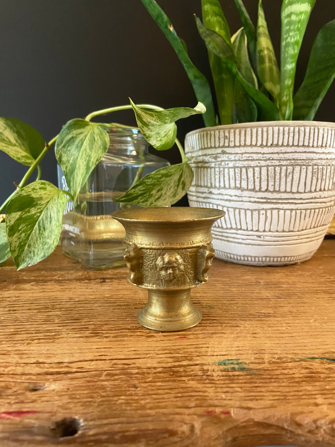 Vintage, Retro, Brass, Toothpick Jar, Succulent Pot, Ring Dish, Egg Cup ...